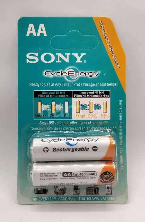 Sony Rechargeable AA & AAA Batteries Cell – Long-Lasting Power in ...
