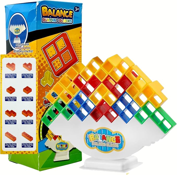 Tetra Tower Balance Building Blocks – Fun Stacking Game for Kids in ...