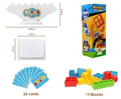 Tetra Tower Balance Building Blocks – Fun Stacking Game for Kids in ...
